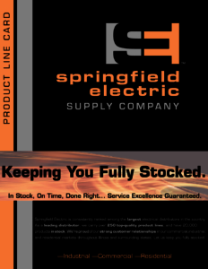 Line Card V 1 | Springfield Electric Supply Company