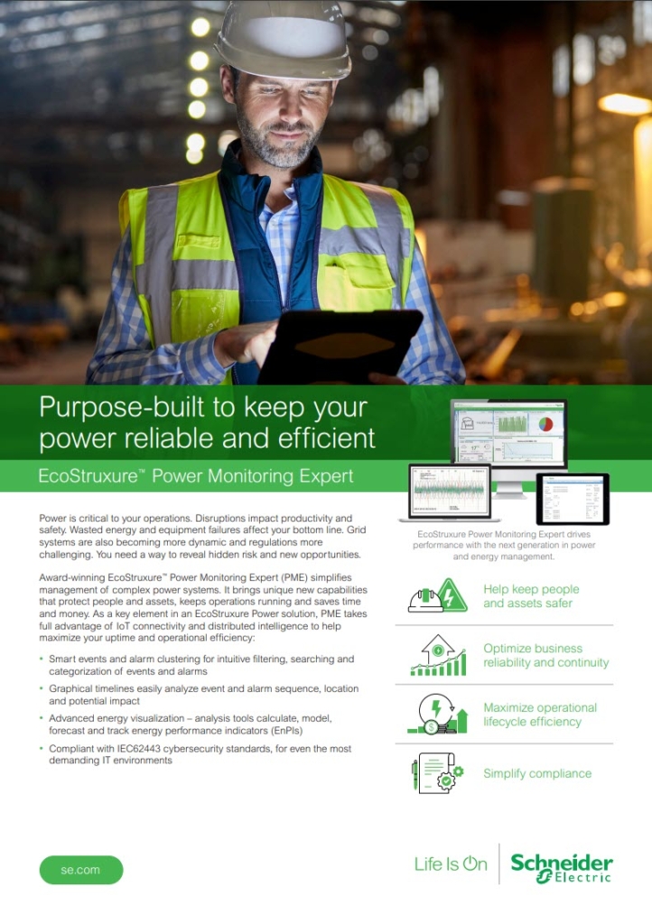 Schneider Electric – Power Monitoring PME 2021 Flyer | Springfield ...